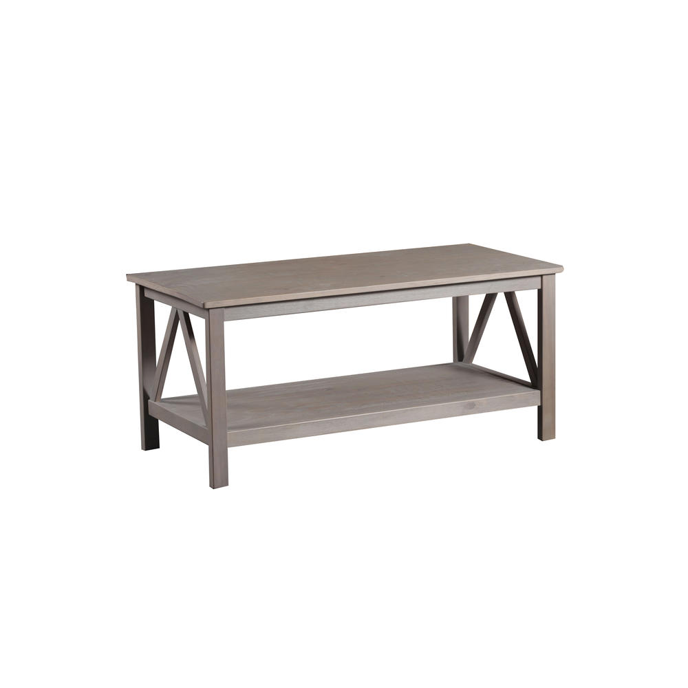 Linon Titian Rustic Gray Coffee Table