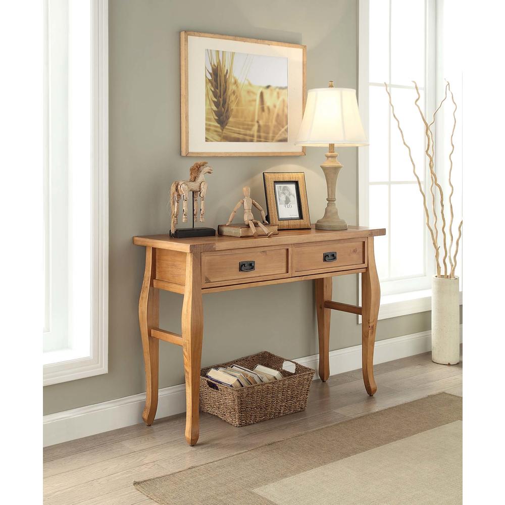 Linon Santa Fe Console Table Antique Finish