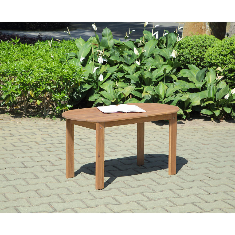 Linon Adirondack Teak Finish Coffee Table