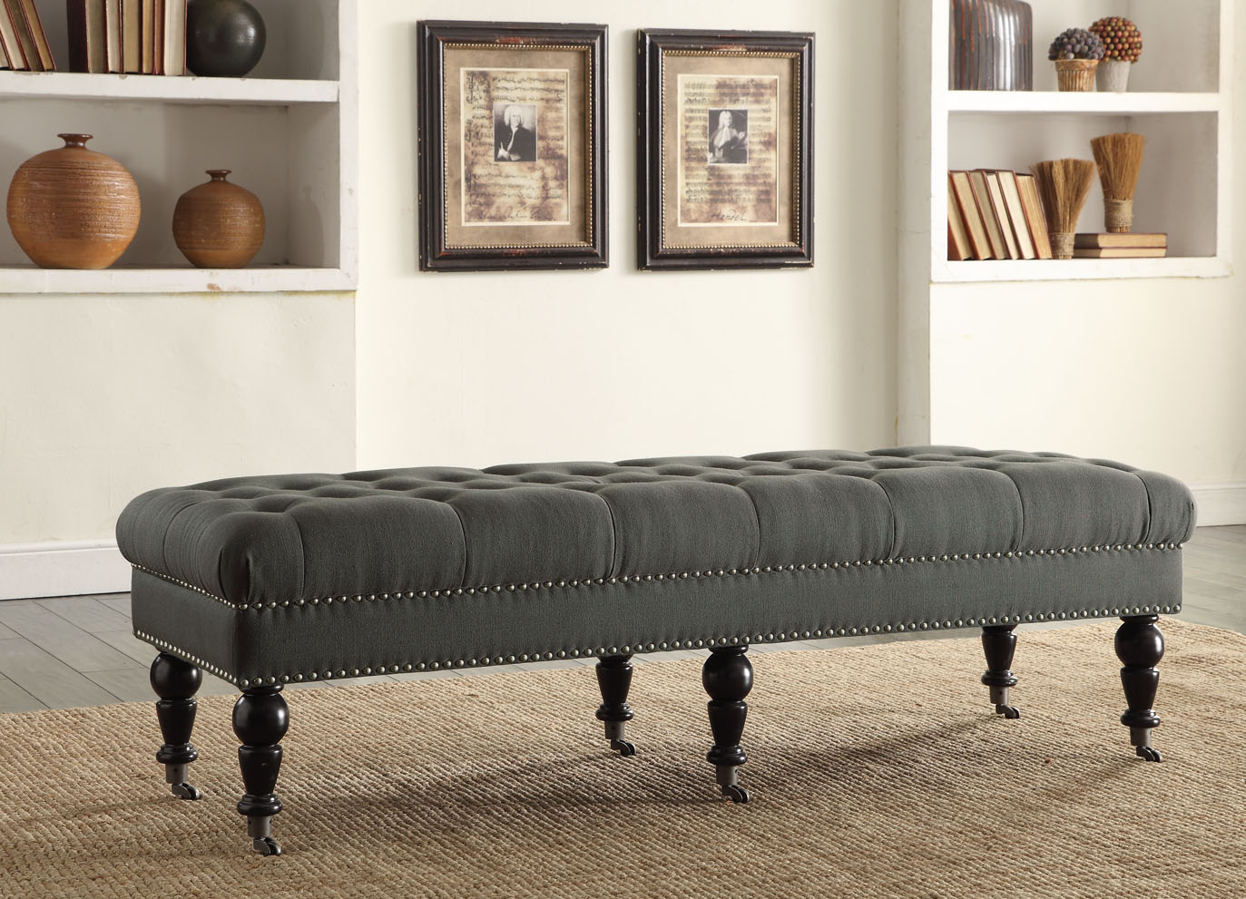 Linon Isabelle Bed Bench 62"