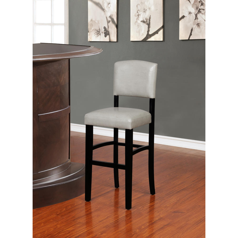 Linon Monaco Gray Bar Stool