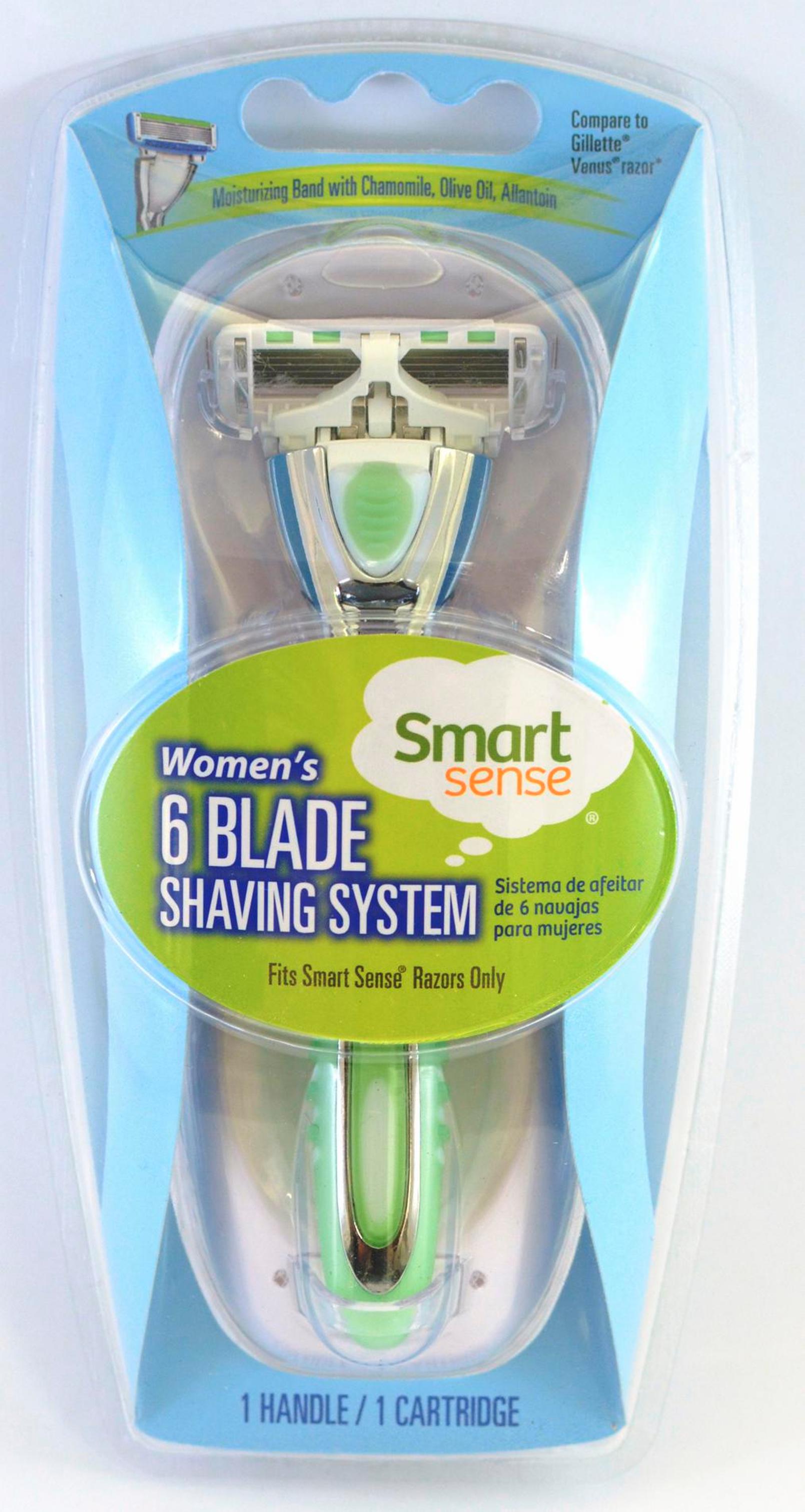 Razor Triple Blade with Lubricating Strip Women's Disposable 6 razors