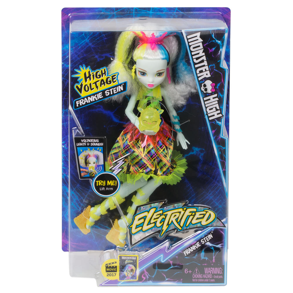 Monster High Electrified High Voltage Frankie Stein Doll with DVD