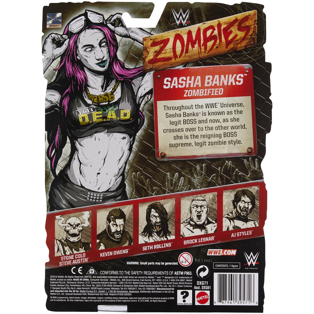WWE Zombies Action Figure - Sasha Banks