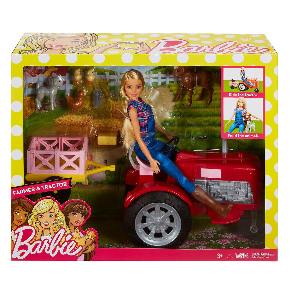 Barbie Farmer and Tractor Play Set
