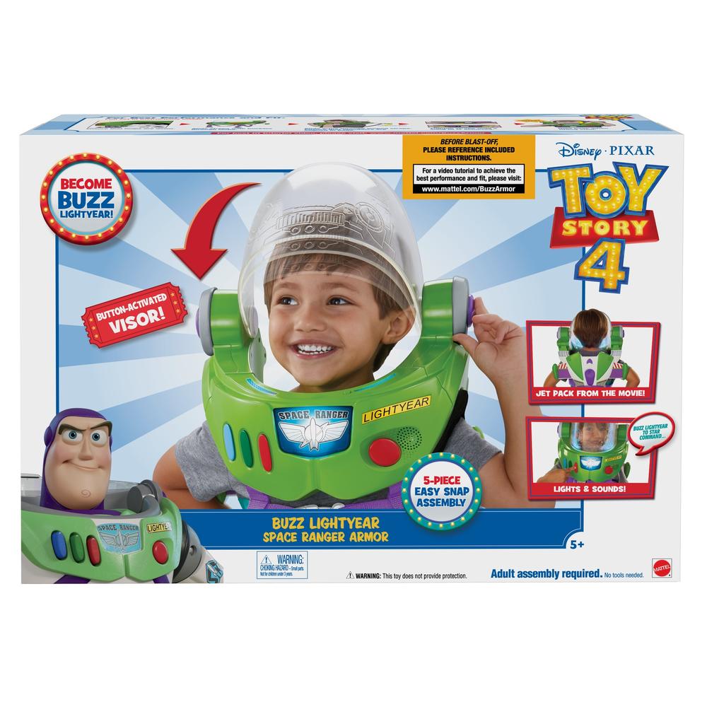 Mattel Disney-Pixar Toy Story 4 Buzz Lightyear Space Ranger Armor with ...