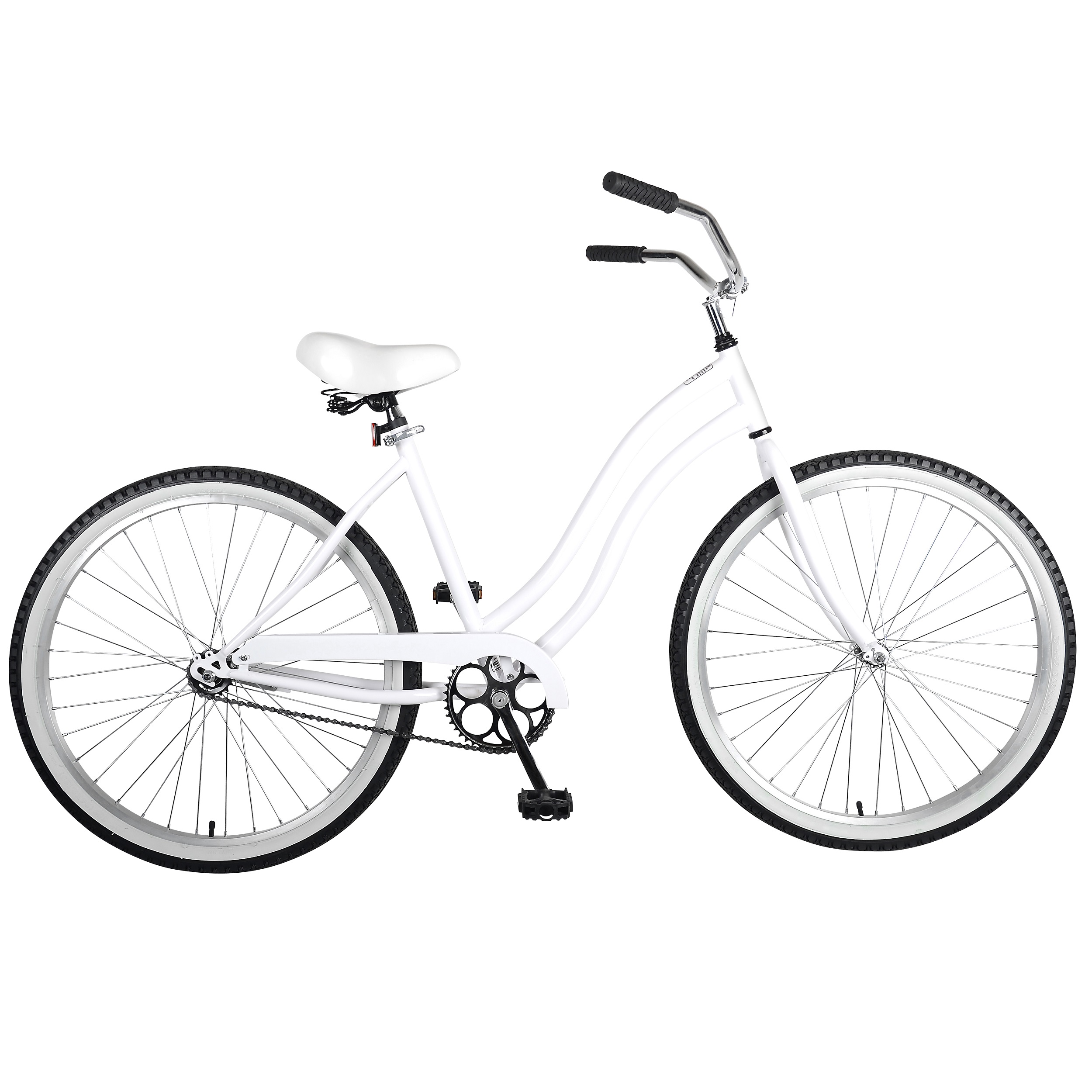 Cycle Force Group Cycle Force Cruiser Bike, 26 inch wheels, 18 inch frame, Women's Bike, White