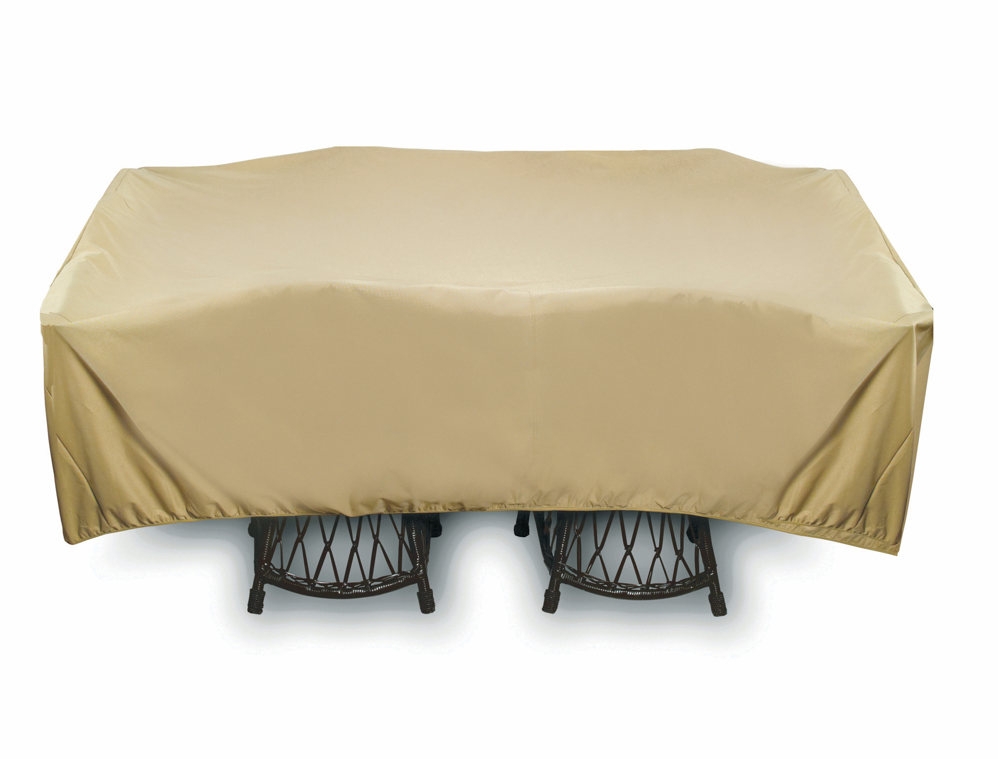 Smart Living 96" Square Table Set Cover - Khaki
