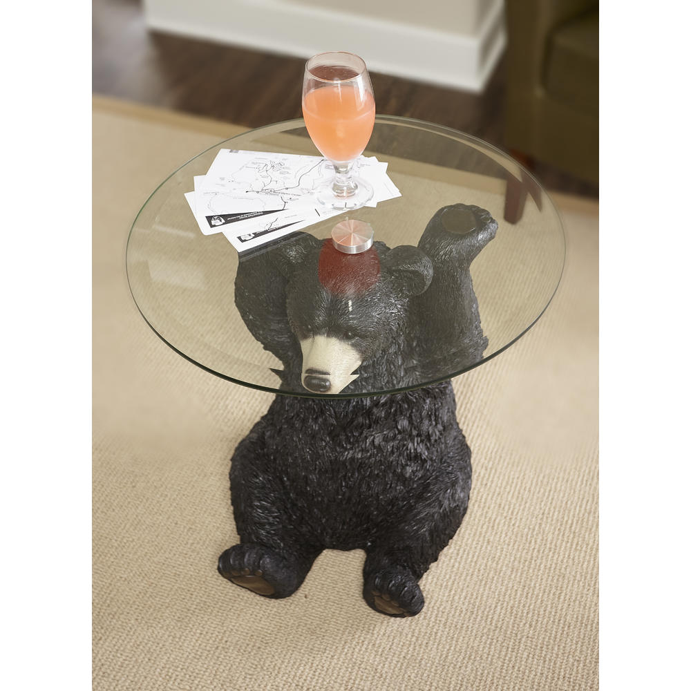 L Powell Barney Bear Side Table