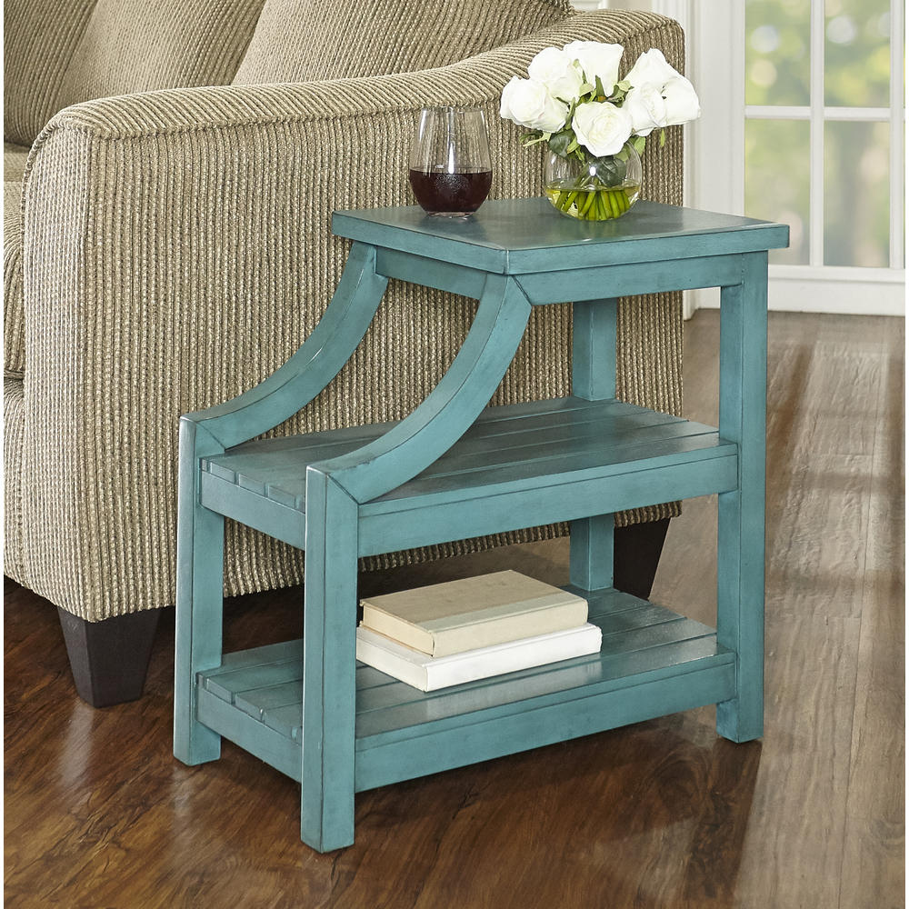 L Powell Teal Williams Table