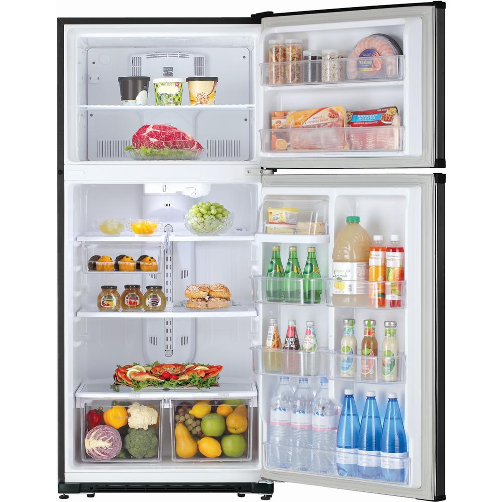 Kenmore 69339 18 cu ft Top-Freezer Refrigerator with Glass Shelves and ...