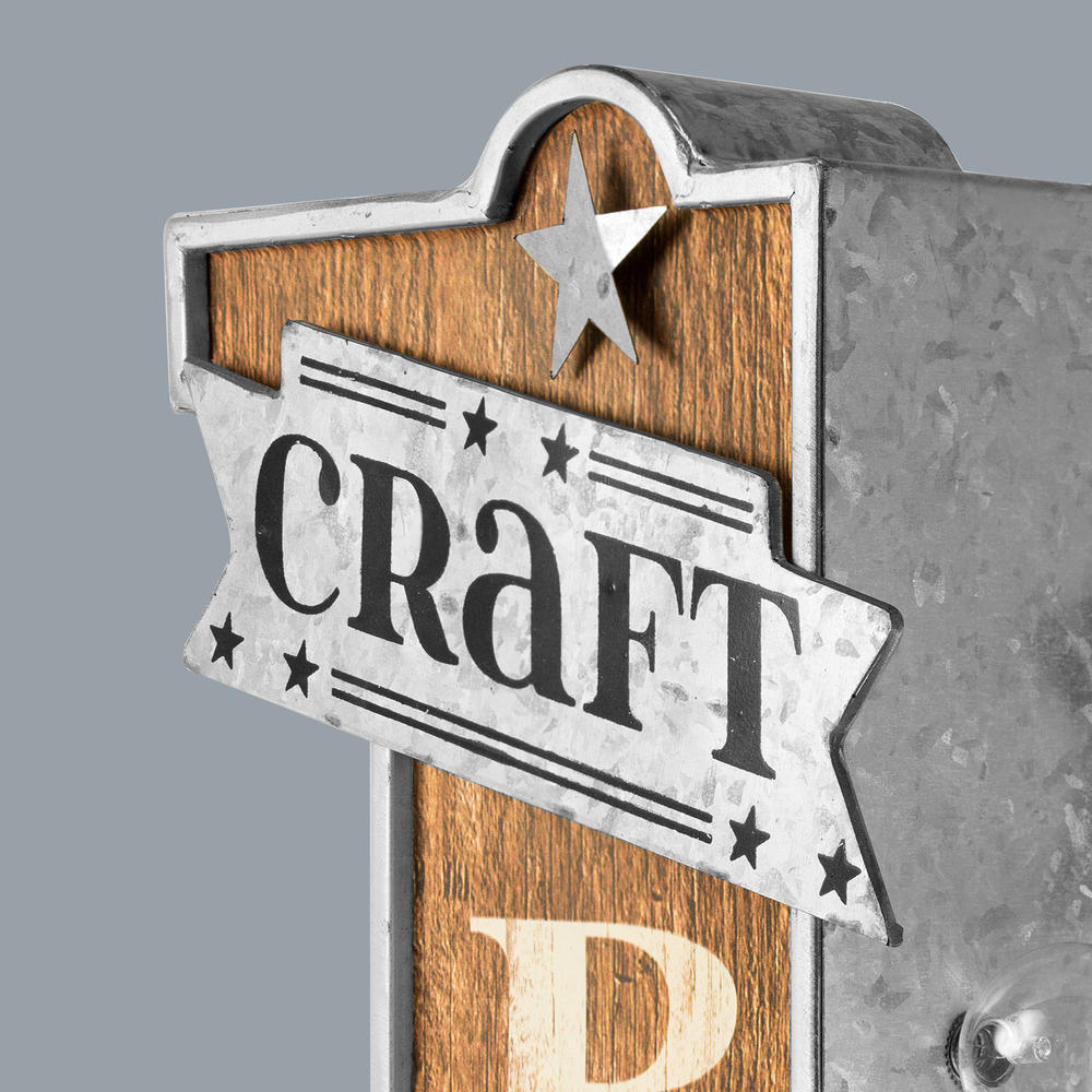Crystal Art Craft Beer Metal Bar Vintage Marquee LED Signs