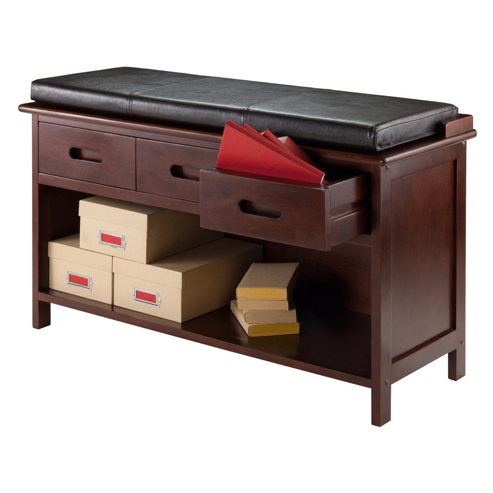 Winsome Adriana 2-Pc Storage Bench with Cushion Seat