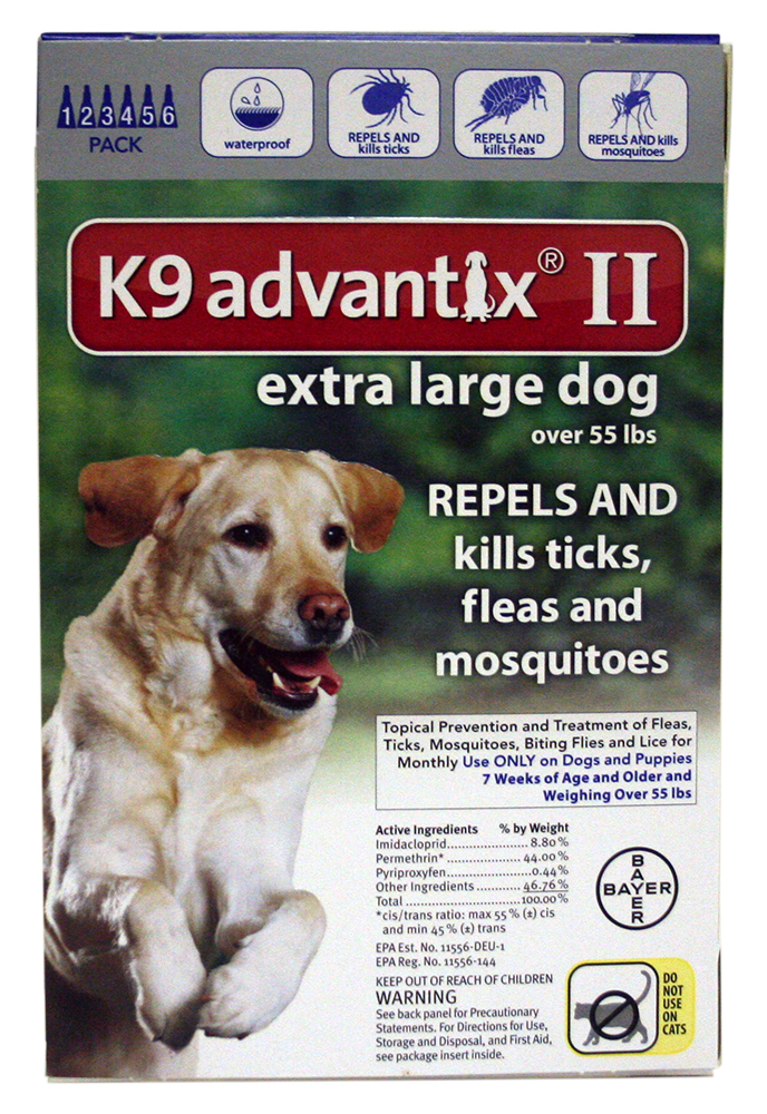 Advantix II for Dogs over 55 lbs 6 Month Supply
