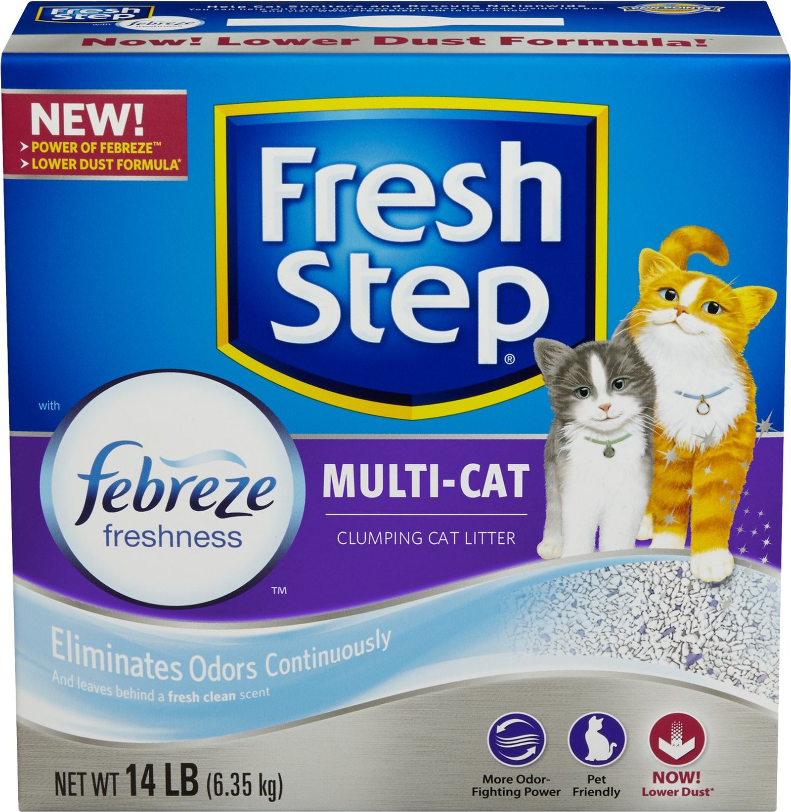Fresh Step Multi-Cat Scoopable Scented Cat Litter 14 lbs Box