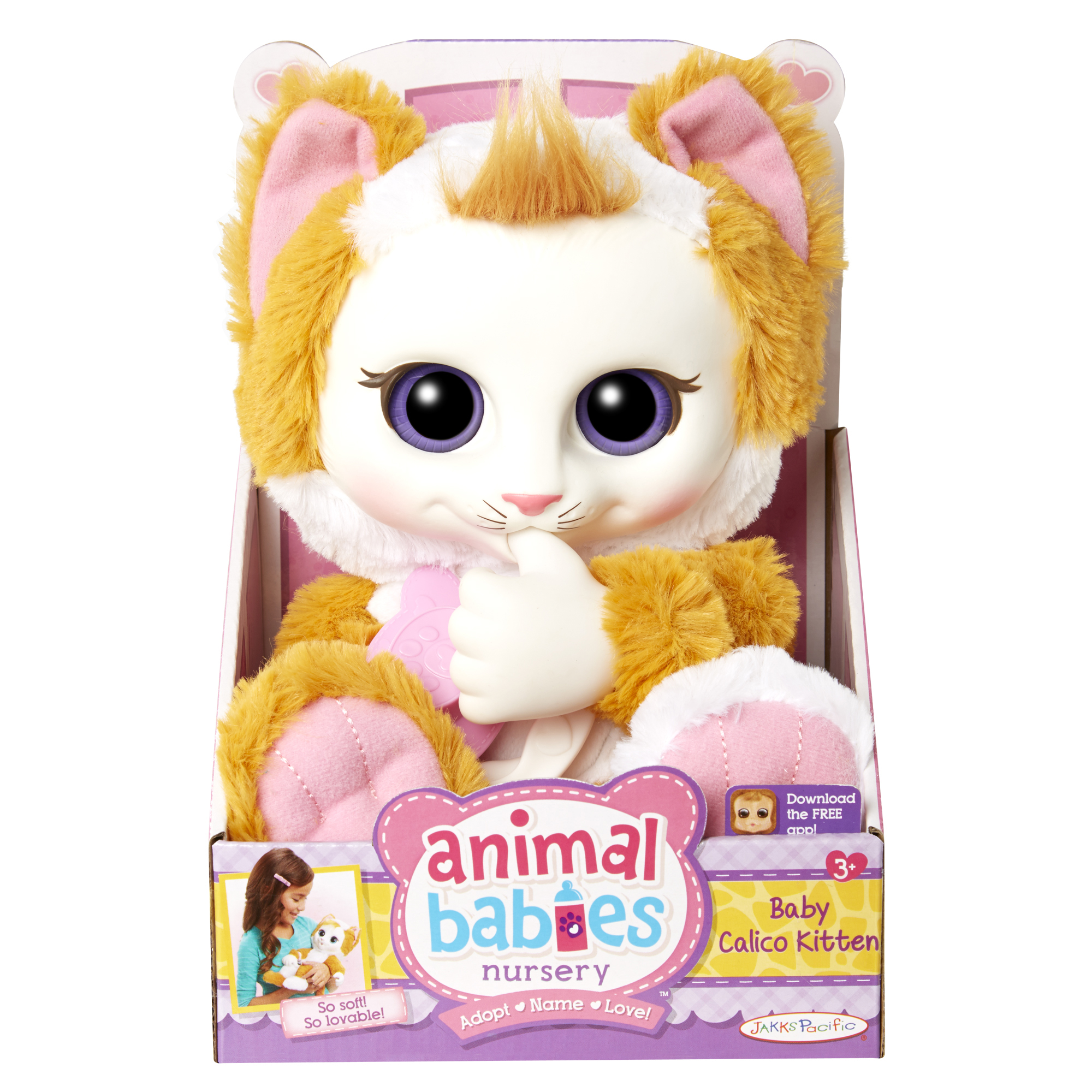 UPC 039897876047 - Animal Babies Core Plush, Baby Calico Kitten ...