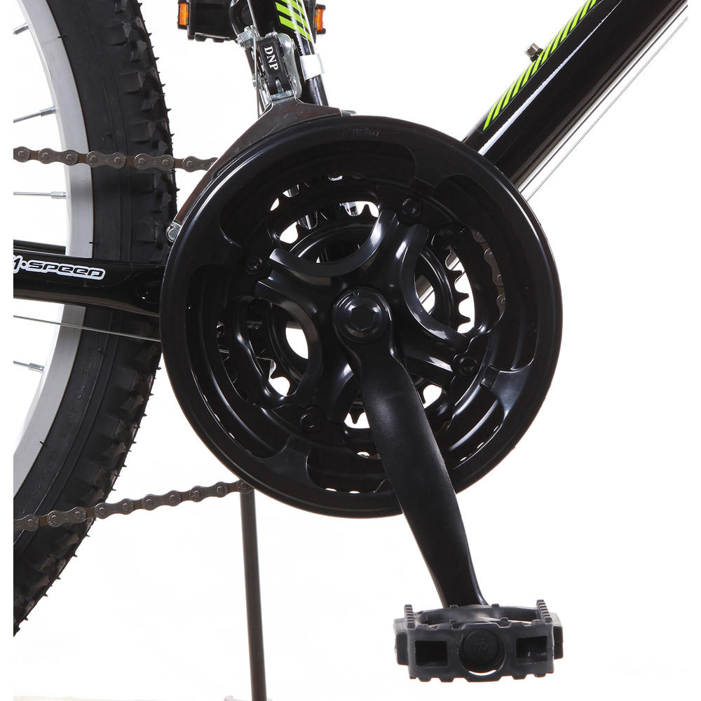 Titan Trail 21-speed Suspension Men's Mountain Bike, Green and Black