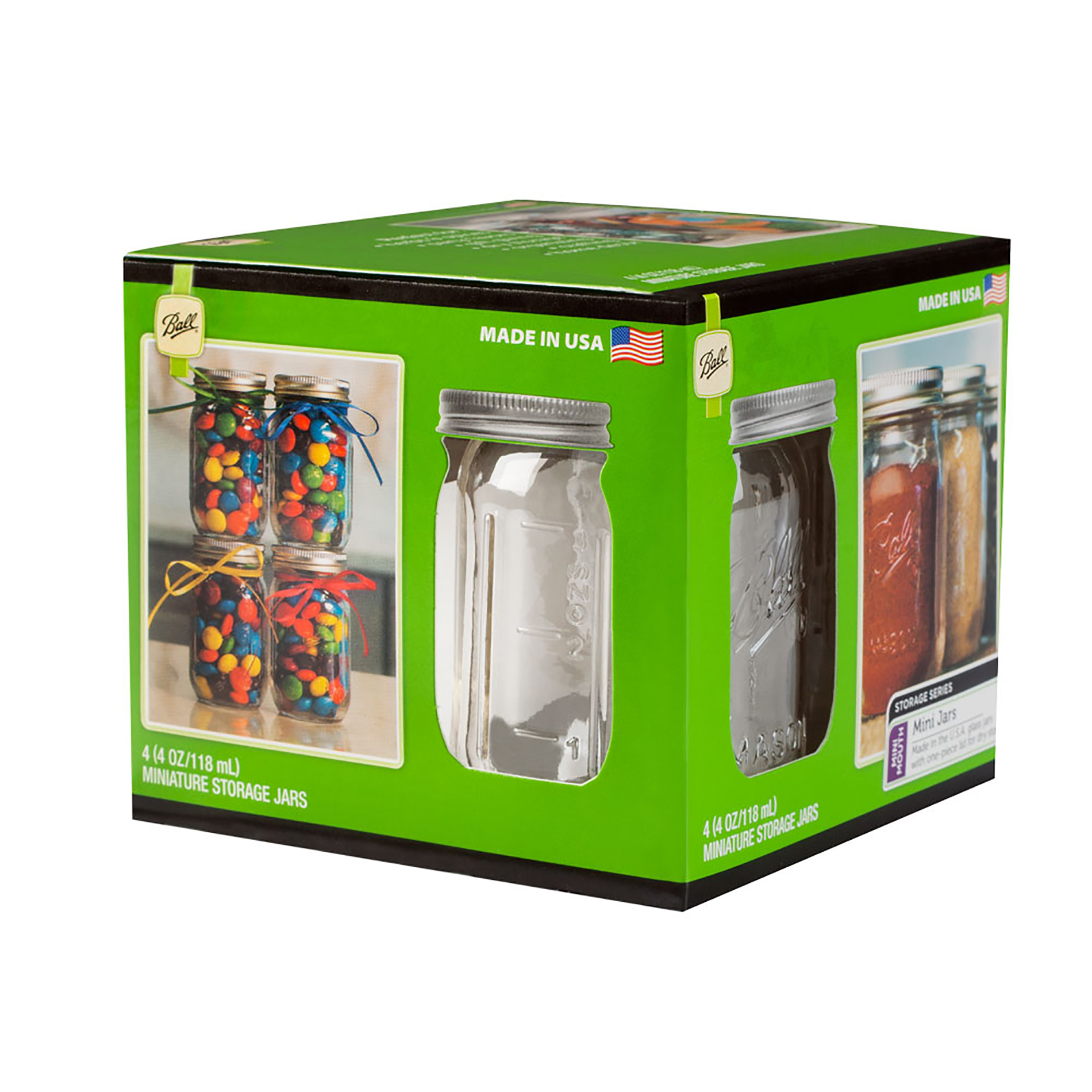 Ball 4oz. Mini Storage Jars – 4 Pack