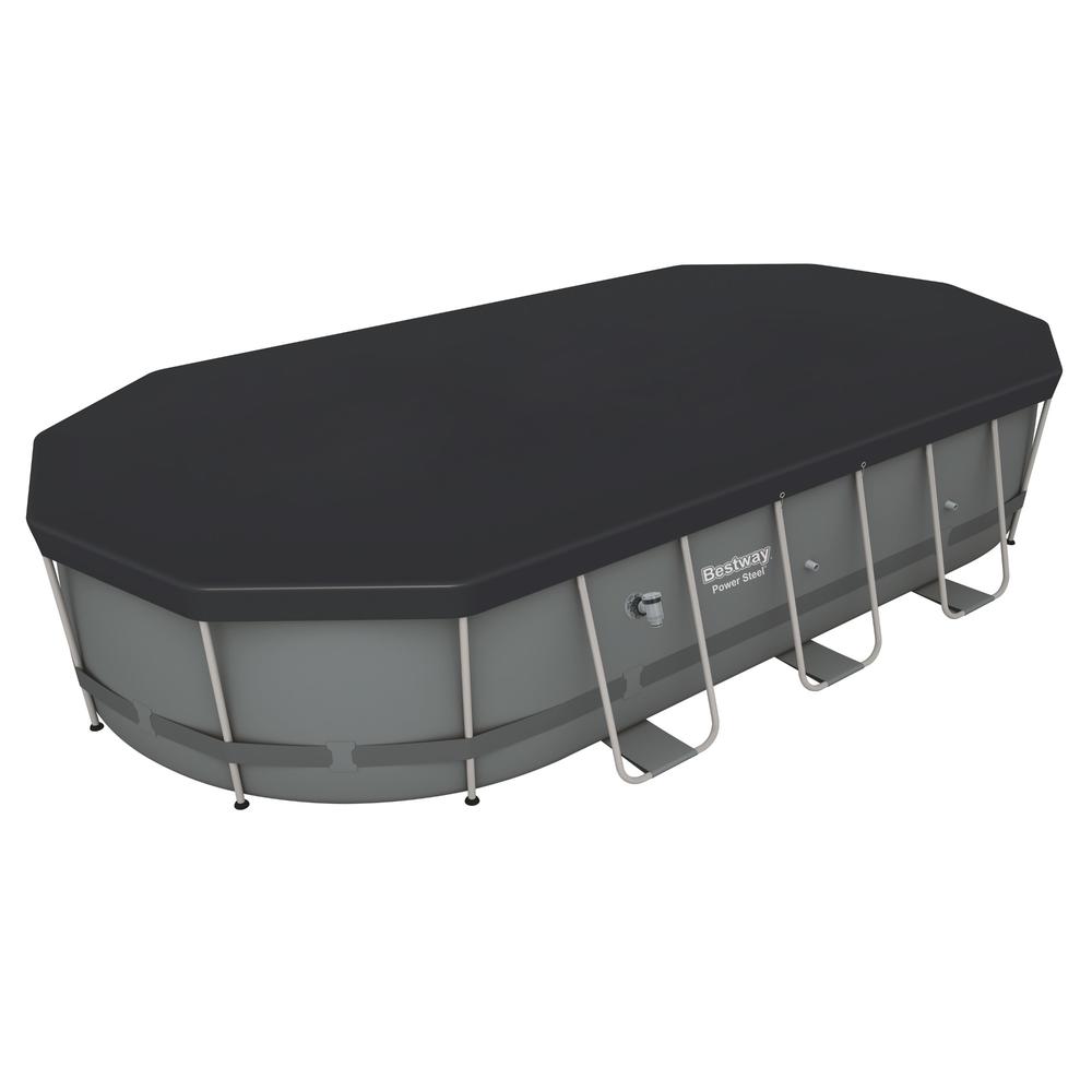 Bestway Power Steel 18 Foot Oval Pool Set