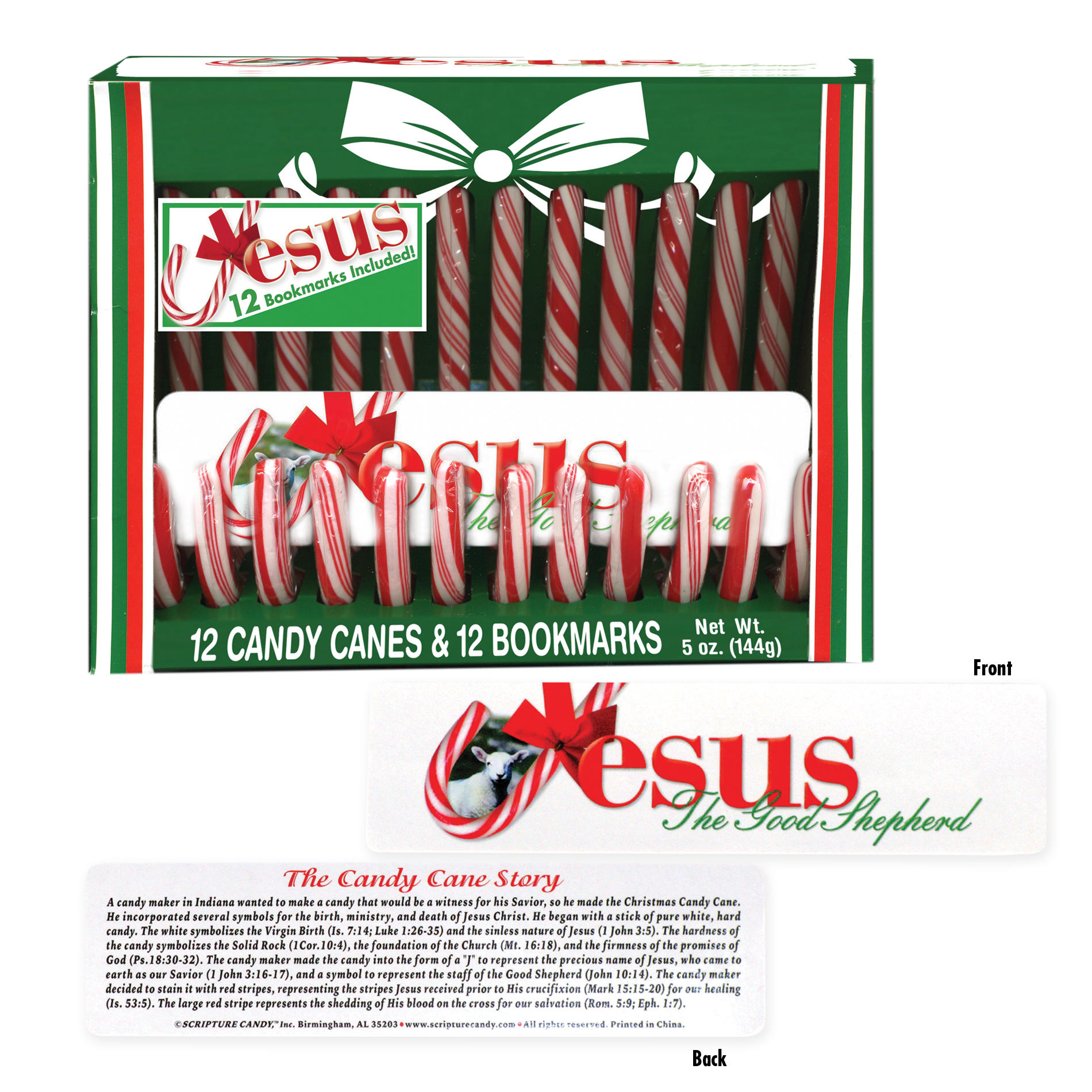 Candy Canes With Book Marks