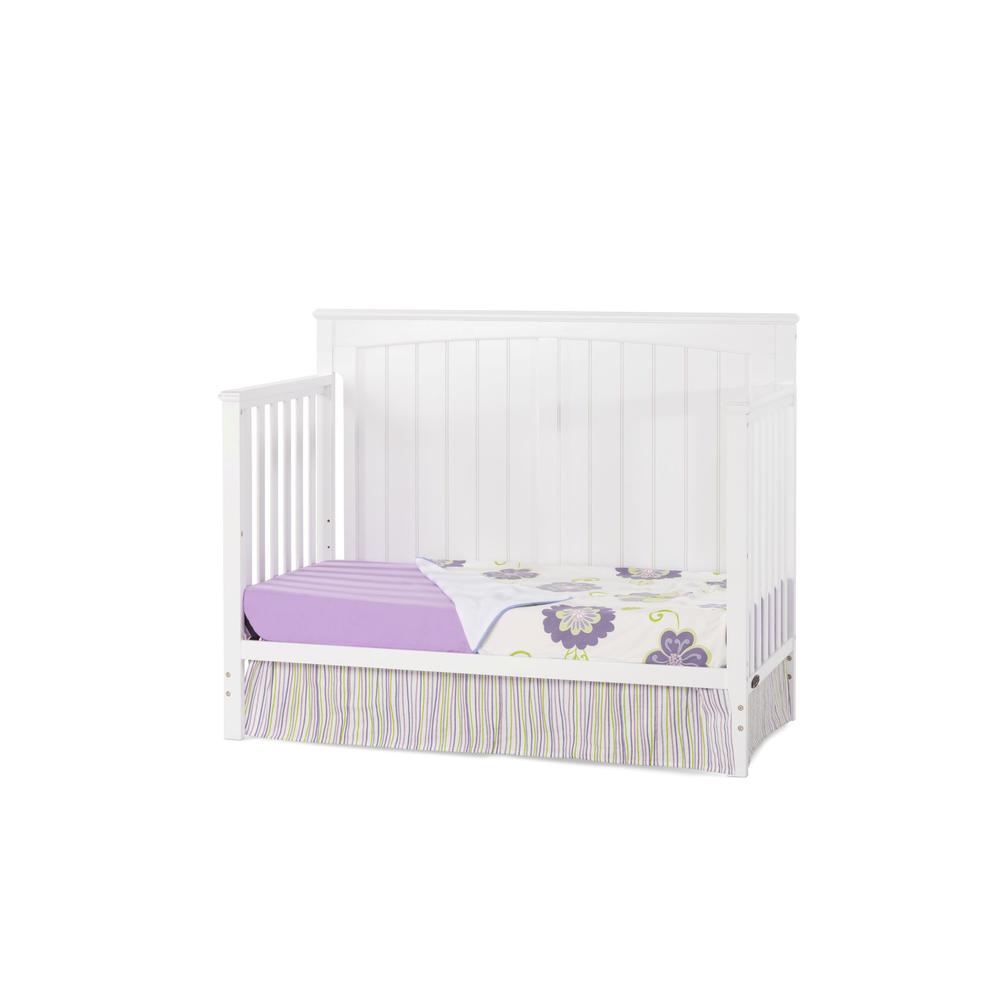 Child Craft Sheldon 4-in-1 Convertible Crib, Matte White