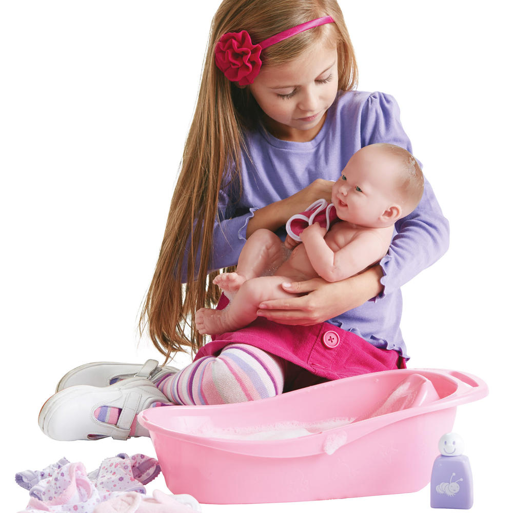 JC Toys La Newborn 14" Deluxe Bath Time Fun Set