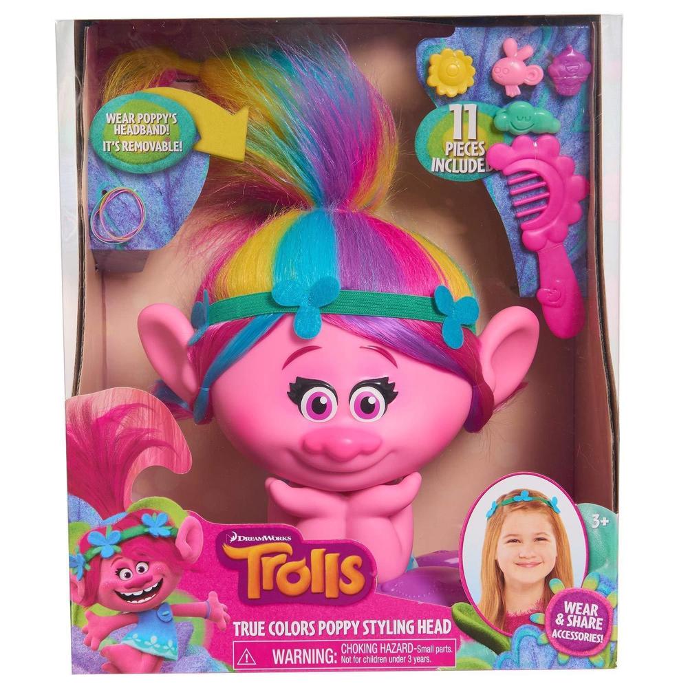 Trolls True Colors Poppy Styling Head