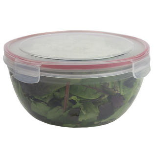 NB 10 Piece Locking Round Plastic Food Storage Containers with Snap-On ...