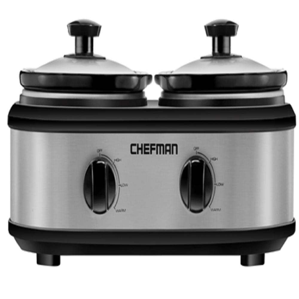CHEFMAN RJ15-125 2.5 qt. Double Slow Cooker