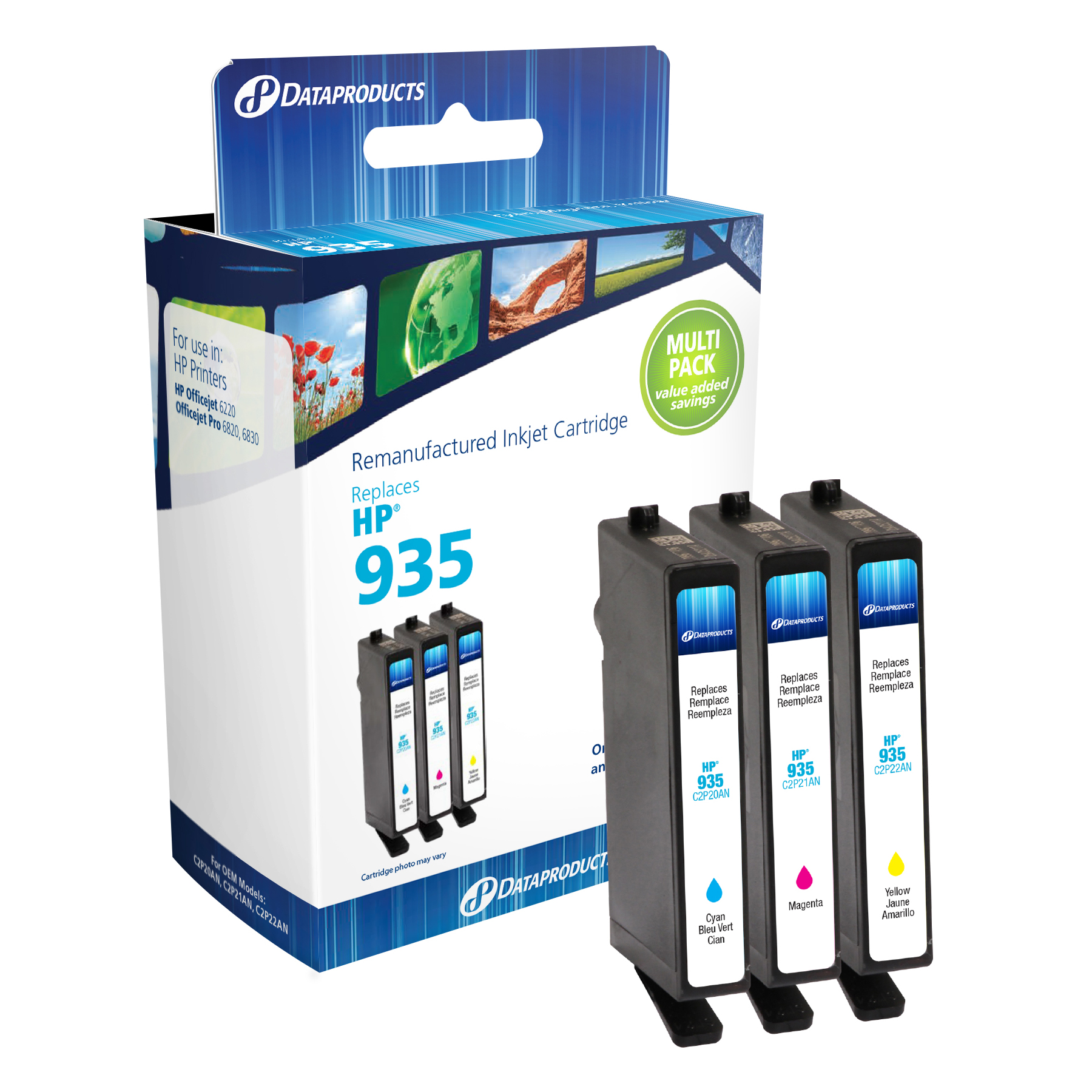 Dataproducts DPC935CMY Remanufactured Inkjet Cartridge for HP 935 ...