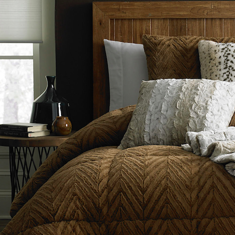 Cannon Fur Comforter – Caramel/Cognac - Sears