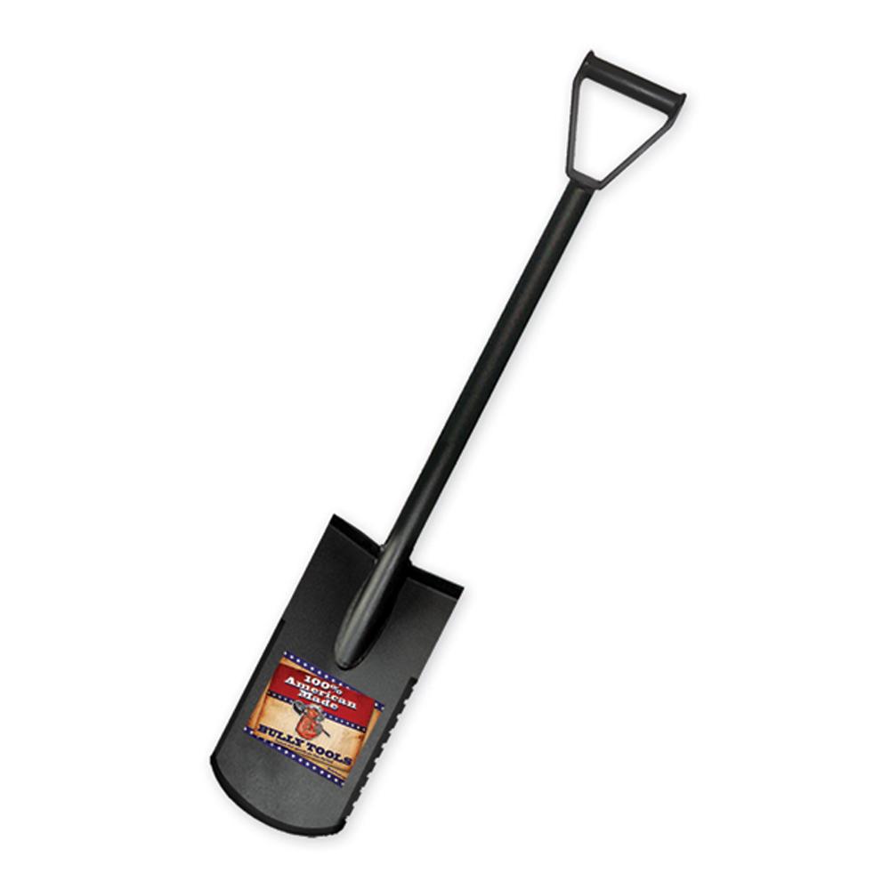 92604 12-Gauge 15-Inch Steel Spade with Serrated Edge and Steel D-Grip ...