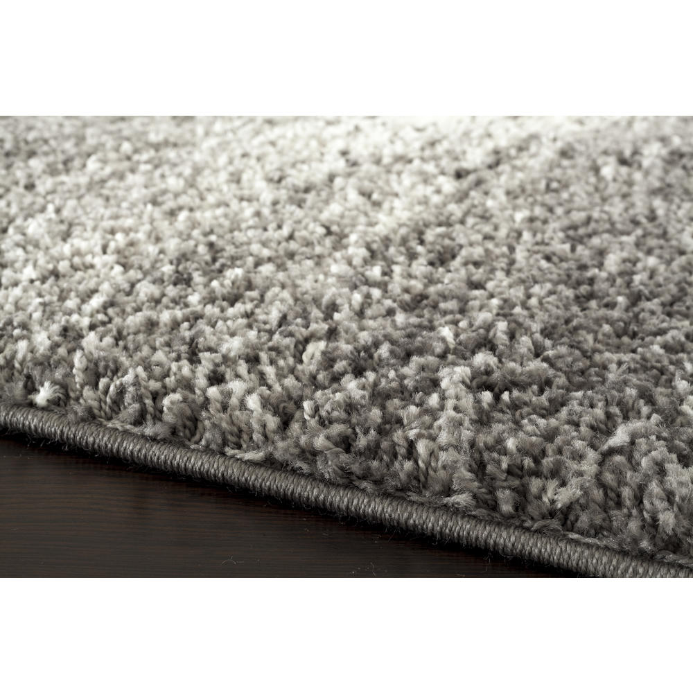 World Rug Gallery Florida Shag Contemporary Ombre Shag 2828 Gray Area ...