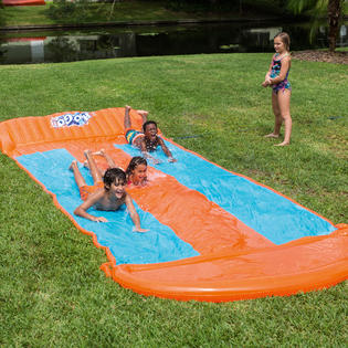 H2OGO! 18' Triple Slider Ground Water Slide