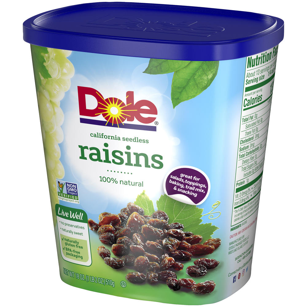 Dole Raisins California Seedless 18 oz