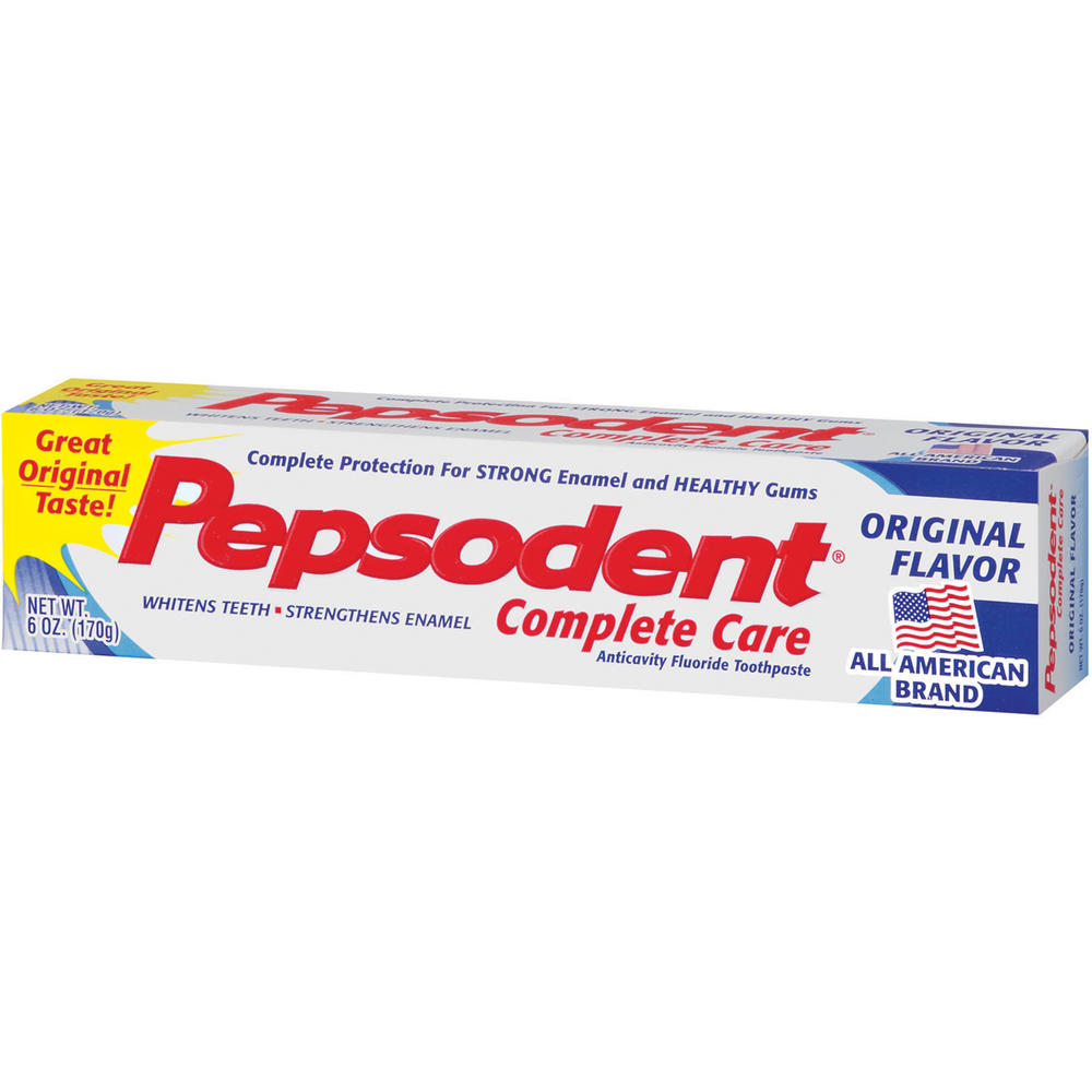 Pepsodent Complete Care Anti-Cavity Fluoride Toothpaste, Original ...