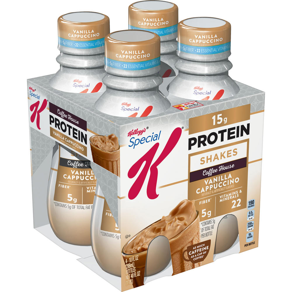 Kellogg's Protein Shakes, Special K Protein Vanilla Cappuccino, 40 fl oz