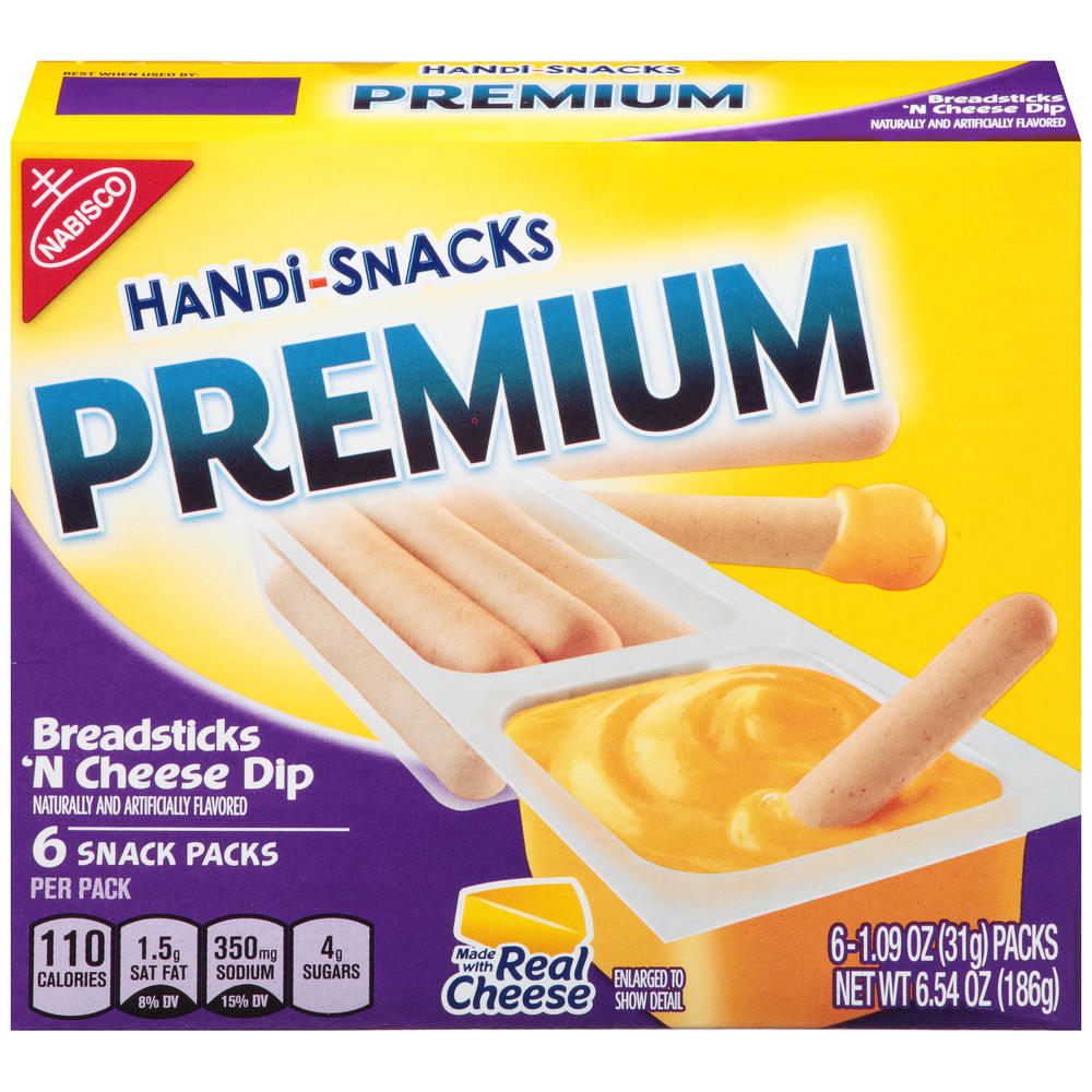 Kraft Handi-Snacks Snack Packs, Premium, 6 - 1.09 oz (31 g) packs [6.54 ...