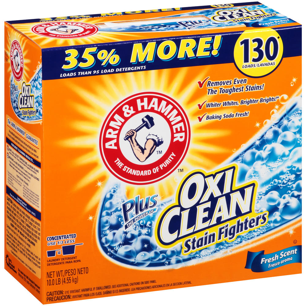 Arm & Hammer Powder Plus Oxiclean Stain Fighters Fresh Scent Laundry ...