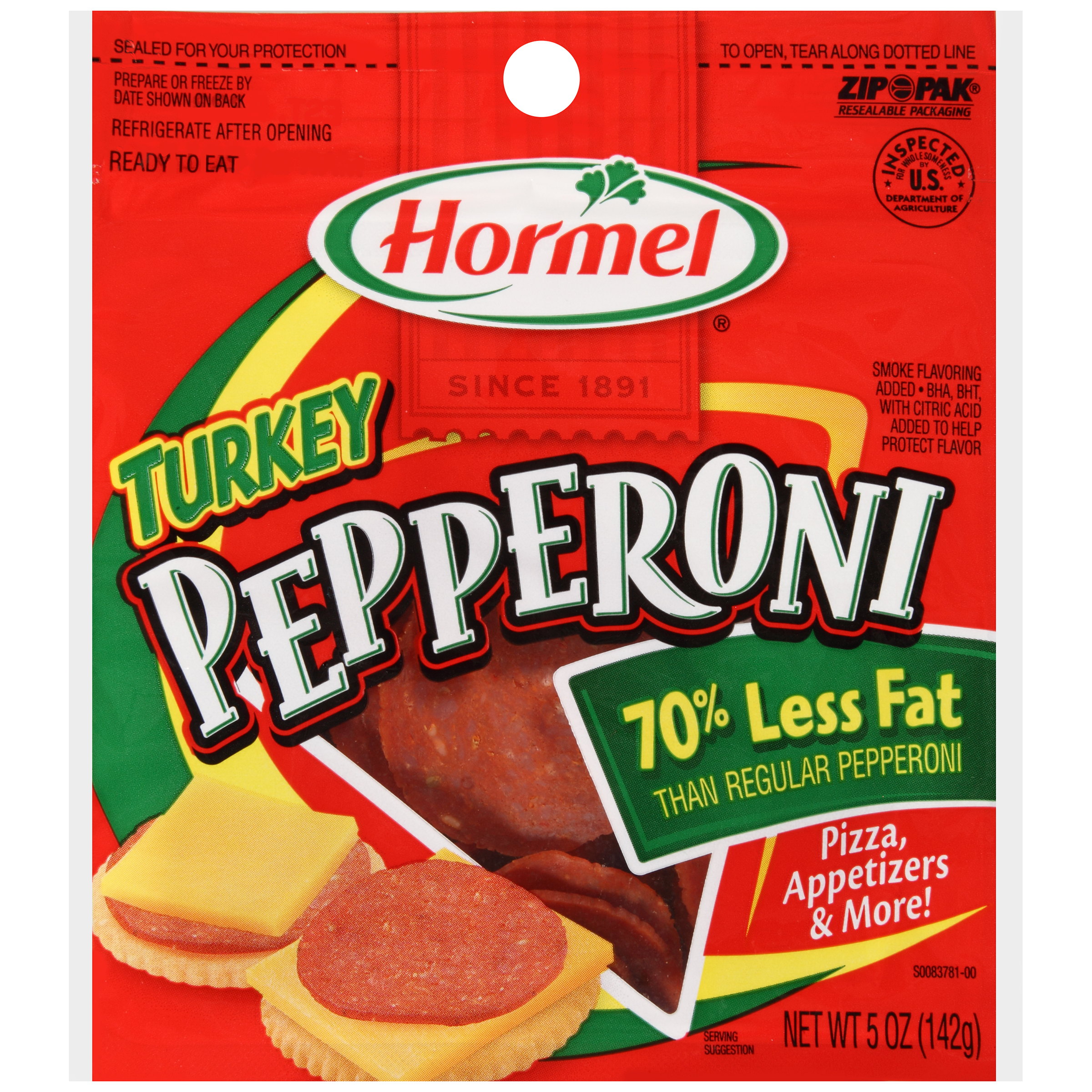 UPC 037600188081 - Hormel TURKEY PEPPERONI Slices 6oz (6 Pack ...