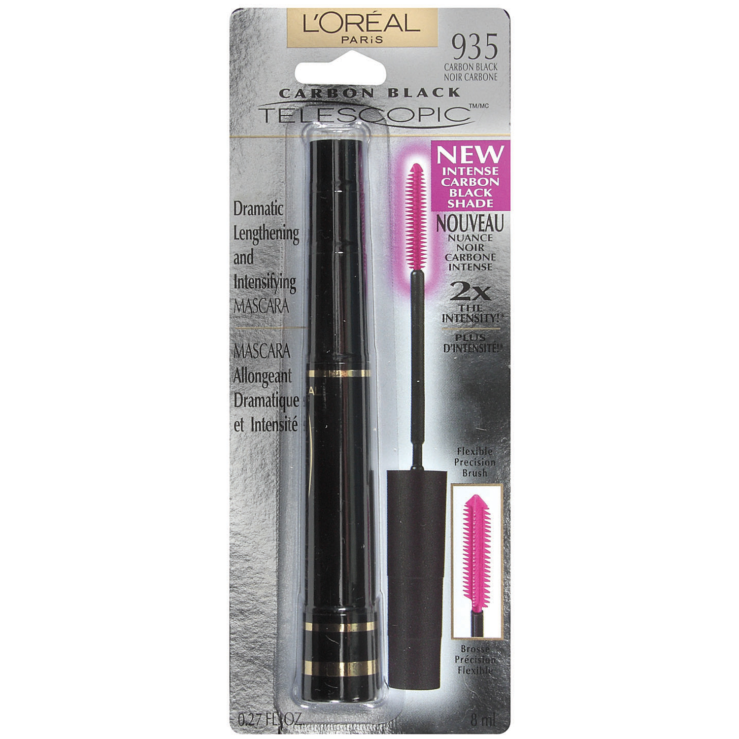 carbon black mascara telescopic