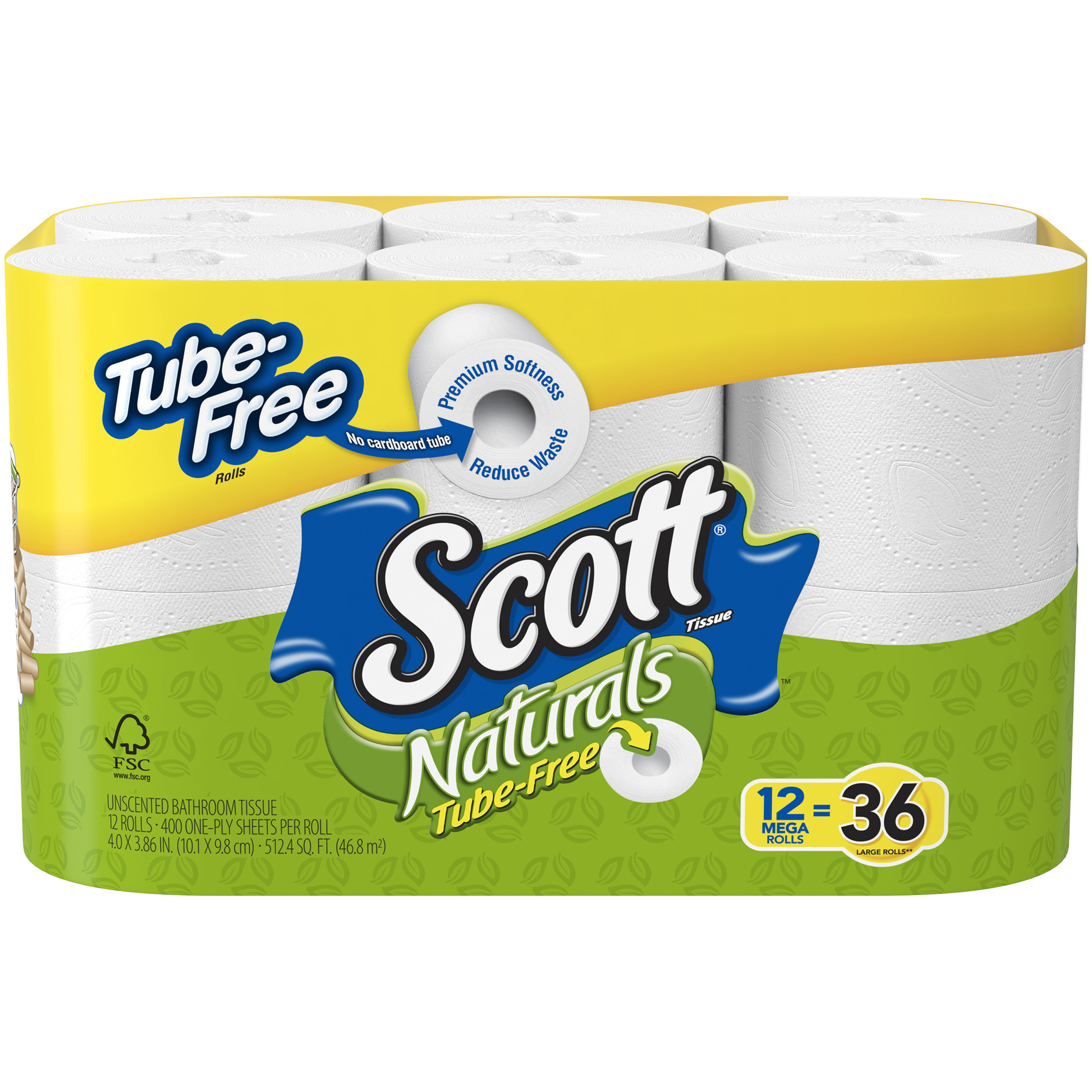 UPC 054000418211 - Naturals Tube-Free Mega Roll Bathroom Tissue 12 CT ...