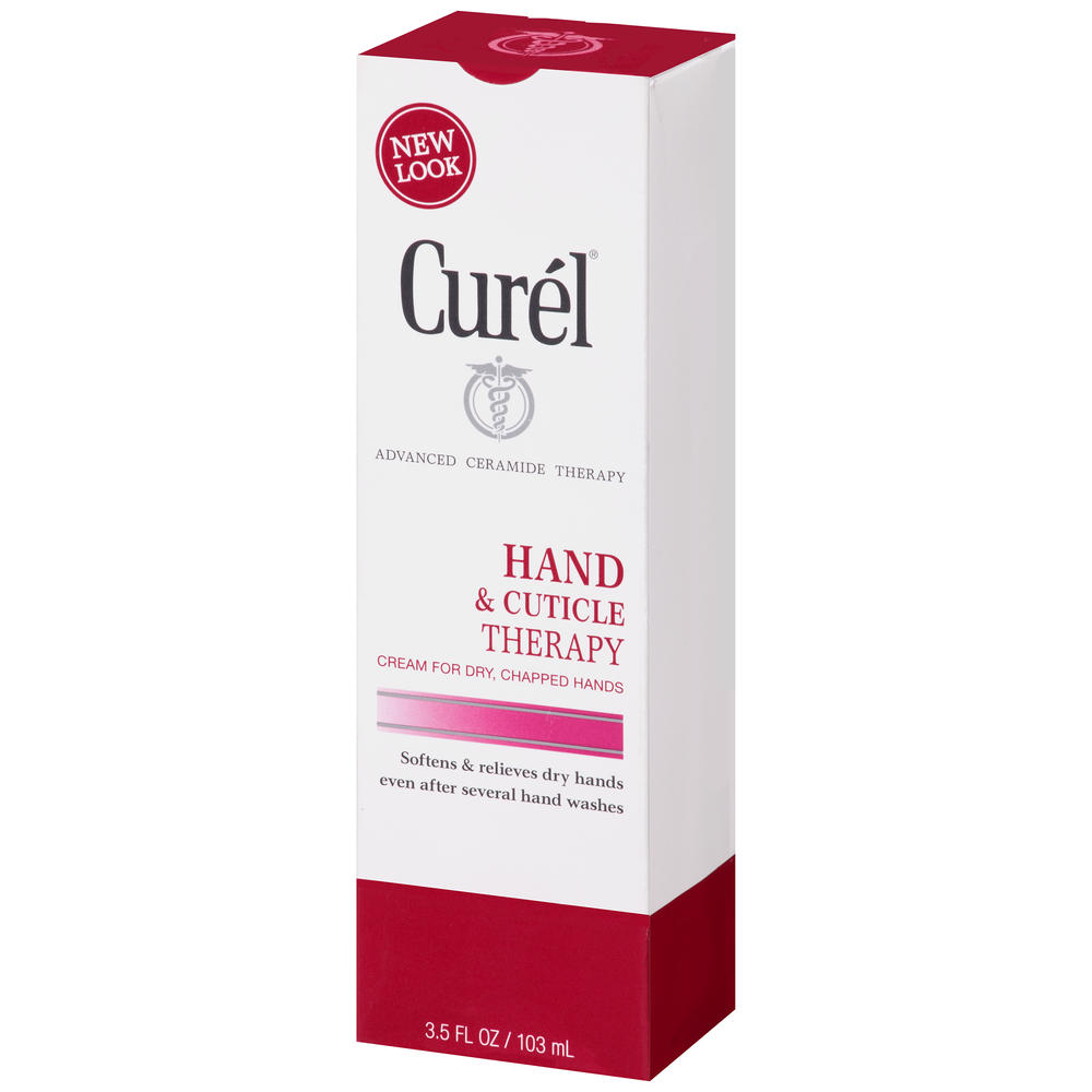 Curel Hand & Cuticle Therapy Hand Cream, for Dry, Rough Hands, 3.5 fl ...