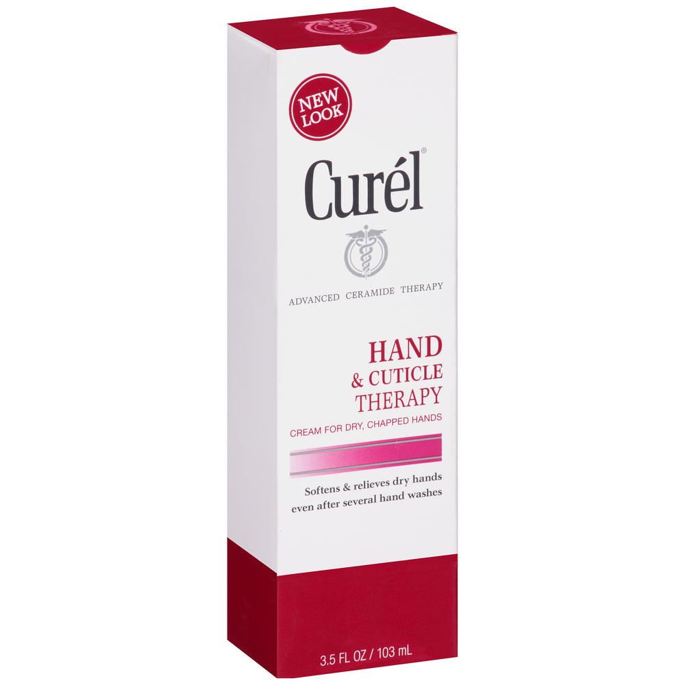 Curel Hand & Cuticle Therapy Hand Cream, for Dry, Rough Hands, 3.5 fl ...
