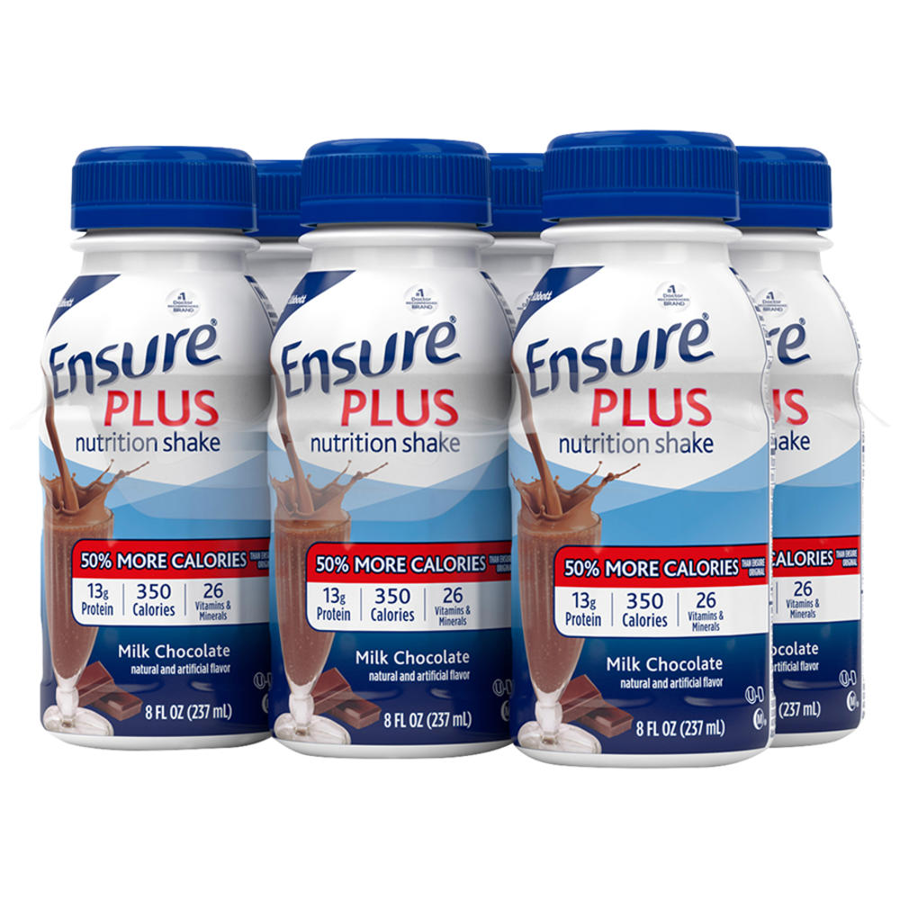 Ensure Plus Nutrition Shake Milk Chocolate Ready-to-Drink 8 fl oz Bottles