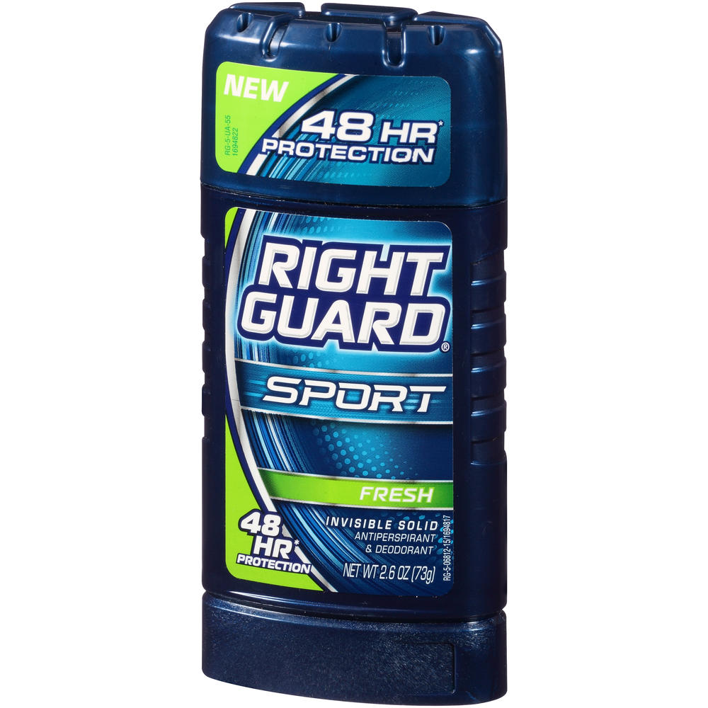 Right Guard Sport Antiperspirant & Deodorant, Invisible Solid, Fresh, 2 ...