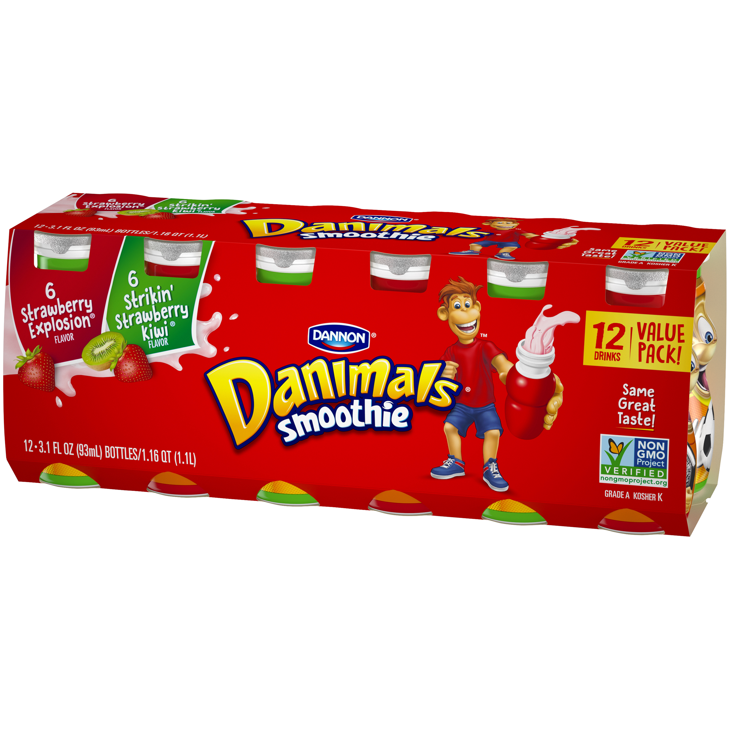 UPC 036632036469 - Dannon Danimals Strawberry Explosion and Strikin ...