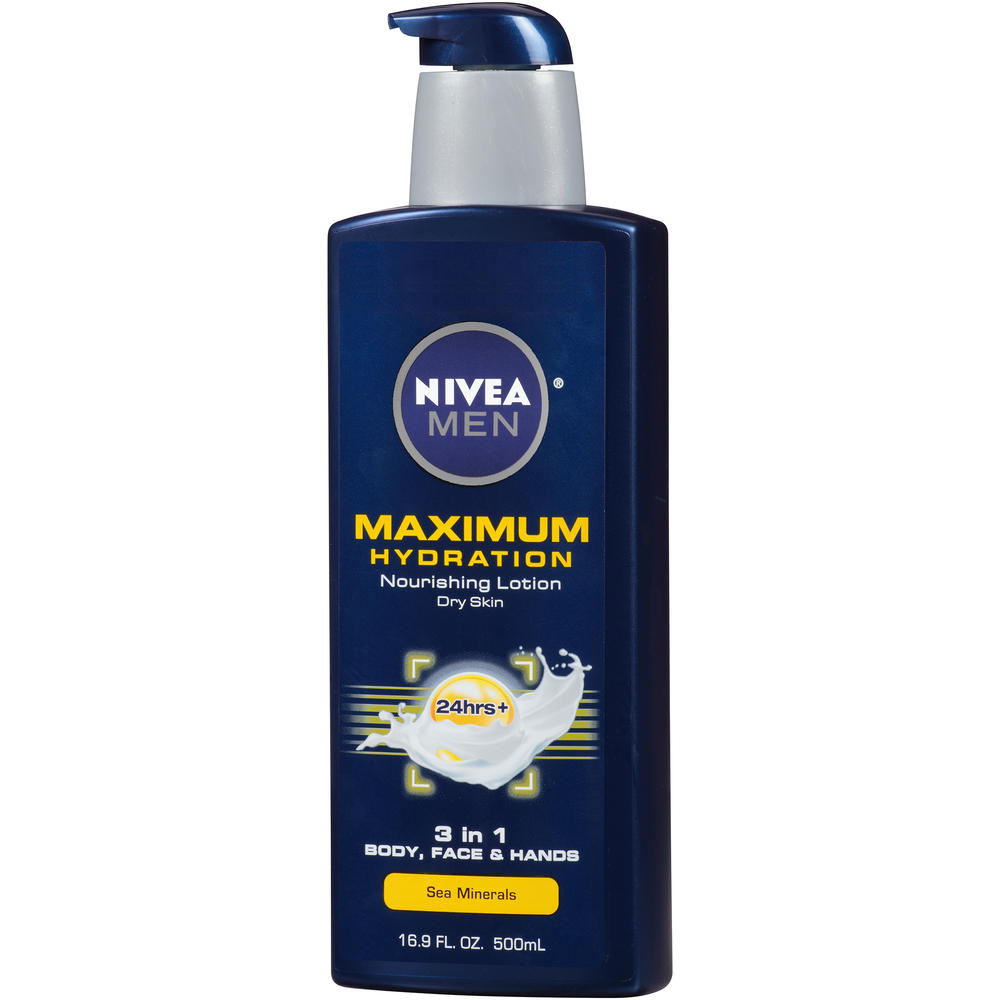 Nivea Nourishing Lotion, Maximum Hydration, Dry Skin, Sea Minerals, 16. ...