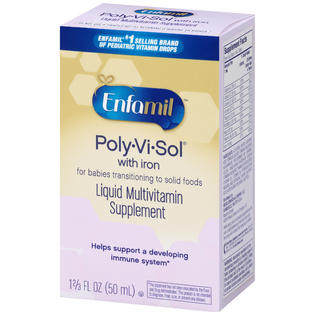 Enfamil Poly-Vi-Sol Multivitamin Supplement Drops, with Iron, 1.6667 fl ...