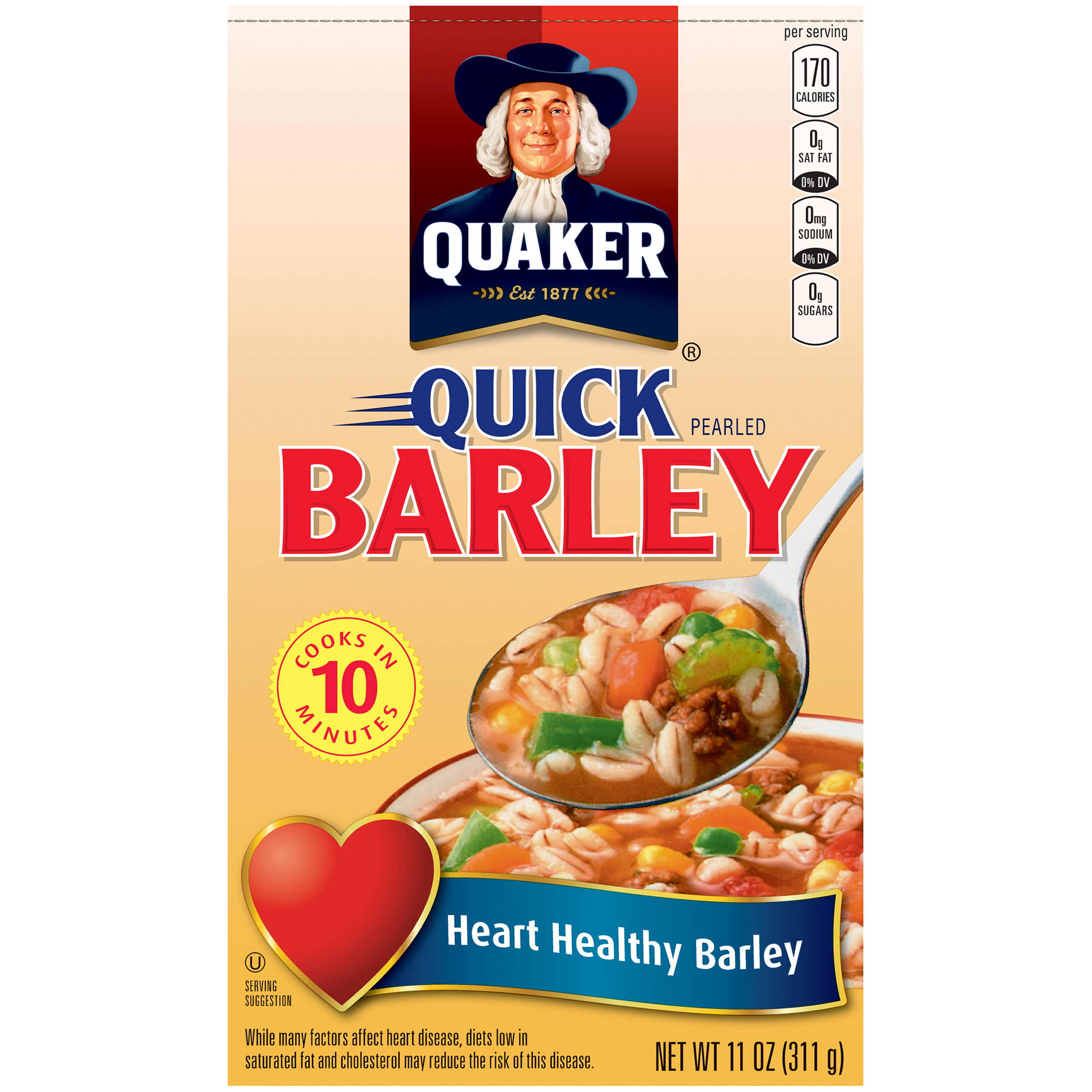 UPC 030000072103 - Quaker Quick Pearled Barley 11 oz Single Pack Low ...